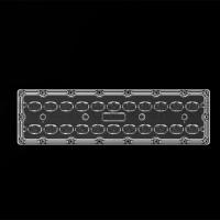 China High Power LED Street Light Lens SMD7070 304.5x87.5x8.6mm TYPE3 Beam Angle for sale