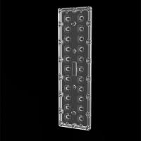 China Rectangular LED Street Light Lens SMD7070 22IN1 TYPE4S 304.5x87.5mm with 88-93% Light Transmittance for sale