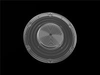 China PC Abrazine Coating LED Optics Lens 184mm Round Shape 60° Beam Angle IP66 Rated for LED Illumination for sale