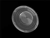 China PC Abrazine Coating LED Optics Lens 184mm Round Shape 60° Beam Angle IP66 Rated for LED Illumination for sale