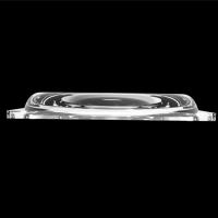 China SMD 2835 PC 60 Degree 2 Ring LED Street Light Lens With Excellent Light Distribution for sale