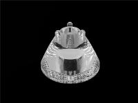 China 35×23.3mm IP66 Waterproof PMMA LED Lens with Multiple Beam Angles (3.8°-15°) for Uniform Light Distribution for sale
