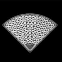 China 76LED Fan-Shaped Stadium Lighting 40 Degree Beam Angle 309.5x218mm High Transmittance PC Housing for sale