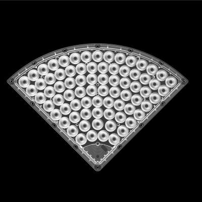 China 76LED Fan-Shaped Stadium Lighting 40 Degree Beam Angle 309.5x218mm High Transmittance PC Housing for sale