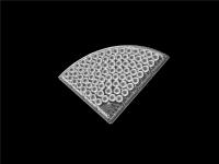 China 76LED Fan-Shaped Stadium Lighting 40 Degree Beam Angle 309.5x218mm High Transmittance PC Housing for sale