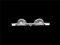 China 50x50mm 60 Degree 4in1 PC LED Lens for SMD7070 5050 4x3030 Flood Lighting for sale