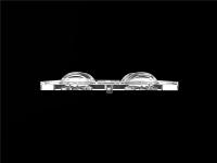 China 50x50mm 90 Degree 4 in 1 PC LED Lens for SMD7070 5050 4x3030 Flood Lighting for sale