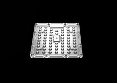 China 90 Degree 64-in-1 LED Lens Array for Tunnel Lights - 130×130mm PMMA with 93% Transmittance for sale