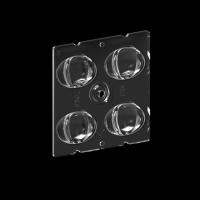 China 50×50mm High Transmittance LED Street Light Module with 4IN1 TYPE2-ME1 Lens and SMD5050 LED Chips for sale