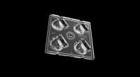 China 50×50mm LED Street Light Module with 88-93% Transmittance and 50° Polarization Lens for Outdoor Lighting for sale