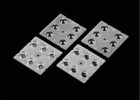 China PMMA LED Street Light Lens Module 50×50mm with 70×135 Degree Beam Angle and 93% Transmittance for sale