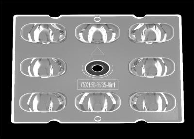 China 90 Degree PMMA LED Lens for High Bay Light Tunnel Lamp 236x70mm for sale