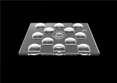 China Transparent Cone Shaped Cree LED Lens 90 Degree 50x50mm with Silicone Gasket for Highbay Lights for sale