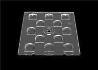 China Silicone Gasket LED Focusing Lens 50x50mm 90 Degree Beam Angle for City Lighting Applications for sale