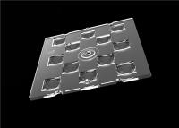 China Silicone Gasket LED Focusing Lens 50x50mm 90 Degree Beam Angle for City Lighting Applications for sale