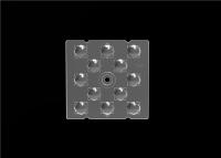 China PMMA LED Lens 50x50mm Square with 90 Degree Beam Angle and 93% Transmittance for High Bay Lights for sale