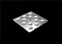 China PMMA LED Lens 50x50mm Square with 90 Degree Beam Angle and 93% Transmittance for High Bay Lights for sale