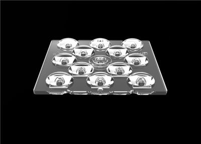 China PMMA LED Street Light Module Lens 80×150 Degree 50×50mm with 93% Transmittance for SMD Chip Applications for sale
