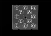 China PMMA LED Street Light Module Lens 80×150 Degree 50×50mm with 93% Transmittance for SMD Chip Applications for sale