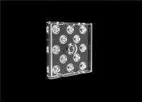 China 12-in-1 SMD 3030 LED Lens 25 Degree Beam Angle 93% Transmittance for Flood Lighting for sale