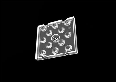 China Symmetrical 25 Degree Optical LED Light Lens 50x50mm PMMA 93% Transmittance for Outdoor Flood Lighting for sale