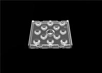 China Outdoor 12-in-1 Square LED Lens with PCB Board - 25 Degree Beam Angle, 50x50mm Dimension, 93% Transmittance for sale