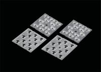 China High Power SMD 3030 LED Lens 50x50mm 60 Degree Beam Angle with Silicone Gasket for Flood Lighting for sale