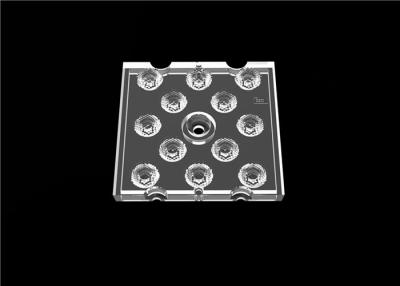 China High Power SMD 3030 LED Lens 50x50mm 60 Degree Beam Angle with Silicone Gasket for Flood Lighting for sale