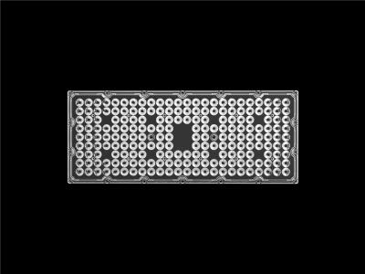 China 150W/200W LED Stadium Lens with 10° Beam Angle | 439.2×177.2mm PC Material for Professional Lighting for sale