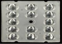 China Osram 3030 LED Street Light Optical Lens 14-in-1 with 65×130 Degree Beam Angle and 50×50mm Dimension for sale