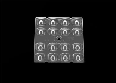 China Type 3 SMD 3030 Multi LED Lens 49.8x49.8mm with 93% Transmittance for Outdoor Lighting for sale