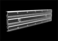 China Double Asymmetric LED Lens 30x90 Degree Beam Angle 286x70mm for Supermarket Shelf Lighting for sale