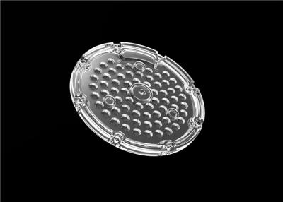China D110×H6.8mm 64-in-1 PC LED High Bay Light Lens with 120° Beam Angle for 30W-90W Fixtures for sale