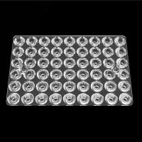 China 15 Degree 54 Optics LED Lens Array for Stadium Lights - 144x94x11.9mm with 88-93% Transmittance for sale
