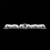 China 15 Degree 54 Optics LED Lens Array for Stadium Lights - 144x94x11.9mm with 88-93% Transmittance for sale