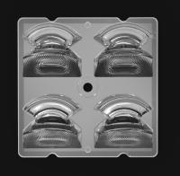 China 2x2 PC 5050 LED Chips for Stadium Lights with 60-Degree Polarizing Beam and 88-93% Transmittance for sale