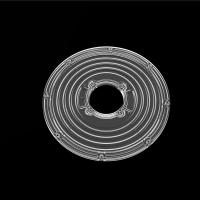 China 206mm Round PC LED Lens for UFO High Bay Light 90 Degree Beam Angle IP66 for sale