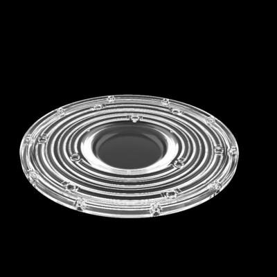 China φ235mm Round UFO High Bay Light Lens with 90° Beam Angle for 100W-150W LED Mining Lamps for sale