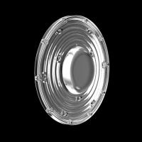 China φ235mm Round UFO High Bay Light Lens with 90° Beam Angle for 100W-150W LED Mining Lamps for sale