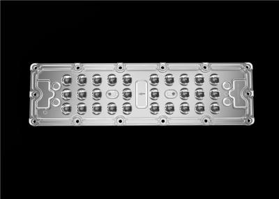 China 80×150 Degree PMMA LED Lens for Street Lighting - 236×70 mm with 93% Transmittance and AL PCB Board Compatibility for sale