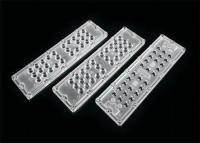 China 90×120 Degree Symmetrical Optical LED Lens Array 236×70mm for Tunnel Lighting with 93% Transmittance for sale