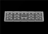 China TYPE4-S LED Street Light Lens 270×75mm with 100×130 Degree Beam Angle for 2×2PCS 3030/1PC 5050 LED Chips for sale