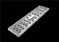 China TYPE IV-S 28 LED Street Light Optics Lens 270×75mm with 100×130° Beam Angle for 5050 LED Chips for sale