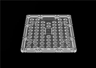 China Optical LED Street Light Lens SMD 3030 80×150 Degree 130×130mm PMMA for Road Lighting Components for sale