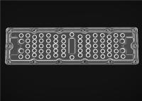 China Rectangular High Power LED Lens 60 Degree with Heat Sink - 236x70mm PMMA/PC Material for Tunnel Lighting for sale