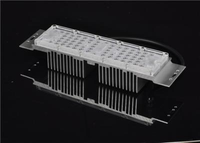 China IP65 Waterproof 80×150 Degree LED Lens Array 236×70mm with Heat Sink for 3030 Street Lights for sale