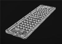 China IP65 Waterproof 80×150 Degree LED Lens Array 236×70mm with Heat Sink for 3030 Street Lights for sale