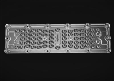 China Asymmetric LED Bulb Lens 80x150 Degree with PCB Board for Street Lights - 236x70mm PMMA Optical Module for sale
