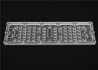 China Rectangular 64-in-1 LED Street Light Lens Array with 80×150 Degree Beam Angle and 236×70mm Dimensions for sale