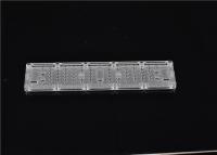 China 3030 SMD LED Street Light Module Lens 150×80 Degree PMMA Optical Lens with Silicone Gasket 236×70mm for sale